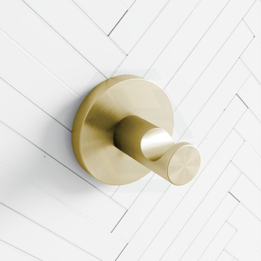 Otus Round Brass Single Robe Hook In Various Colour - MyHomeware