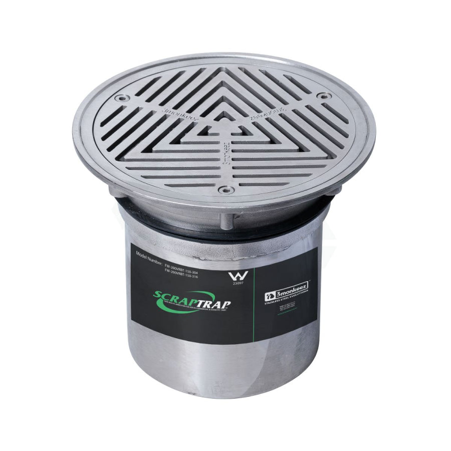 200mm Round Vinyl Floor Waste Arrestor Suits 150mm Pipe - MyHomeware