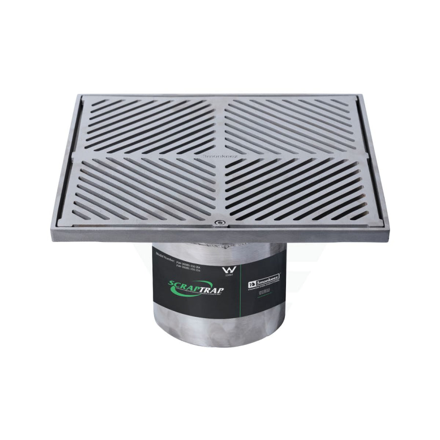 300mm Square Floor Waste Arrestor Suits 150mm Pipe - MyHomeware