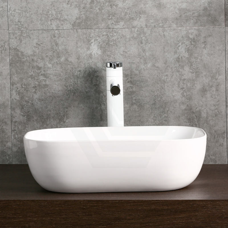Rectangle Above Counter Basin Gloss White - MyHomeware