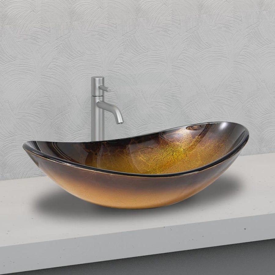Oval Above Counter Glass Basin - MyHomeware