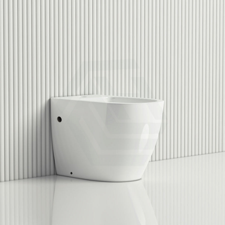 590mm Round Back To Wall Bidet with Tap Hole Ceramic - MyHomeware