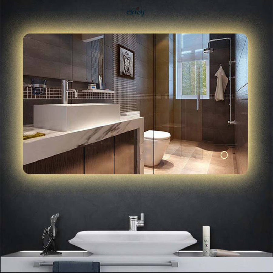 Rectangle LED Mirror Backlit Touch Sensor 3 Colours - MyHomeware