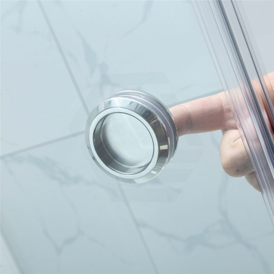Tempered Glass Frameless Shower Screen Handle Chrome - MyHomeware