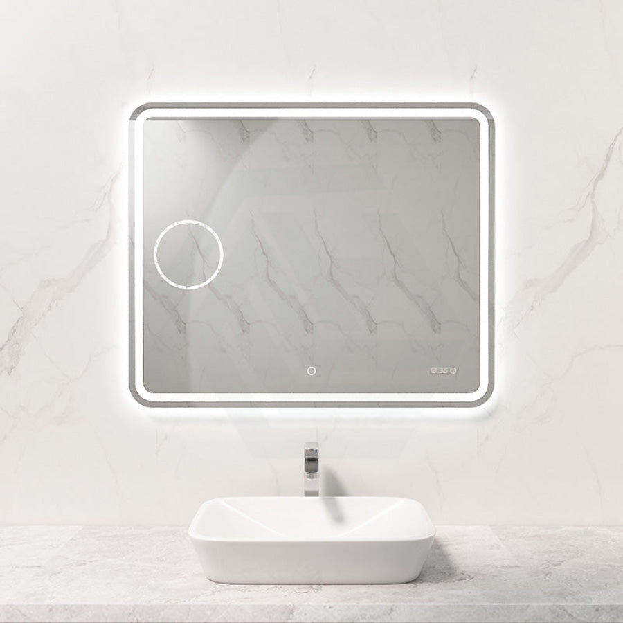 Led Mirror With Magnifier Digital Clock - MyHomeware