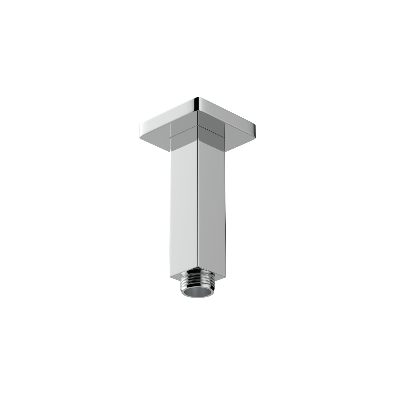 Square Vertical Shower Arm Chrome - MyHomeware