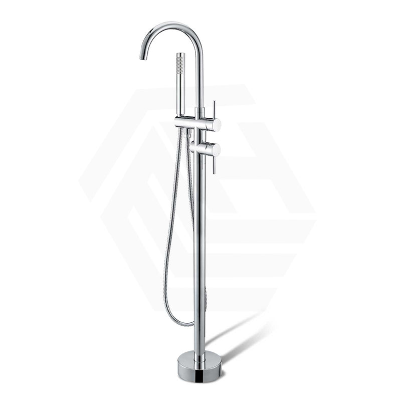Round Floor Mounted Bath Mixers Handheld Variant Colour - MyHomeware