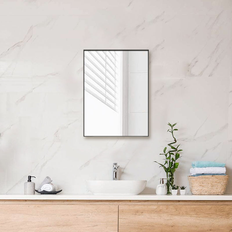 450/600/750/900/1200mm Black Framed Square Mirror - MyHomeware