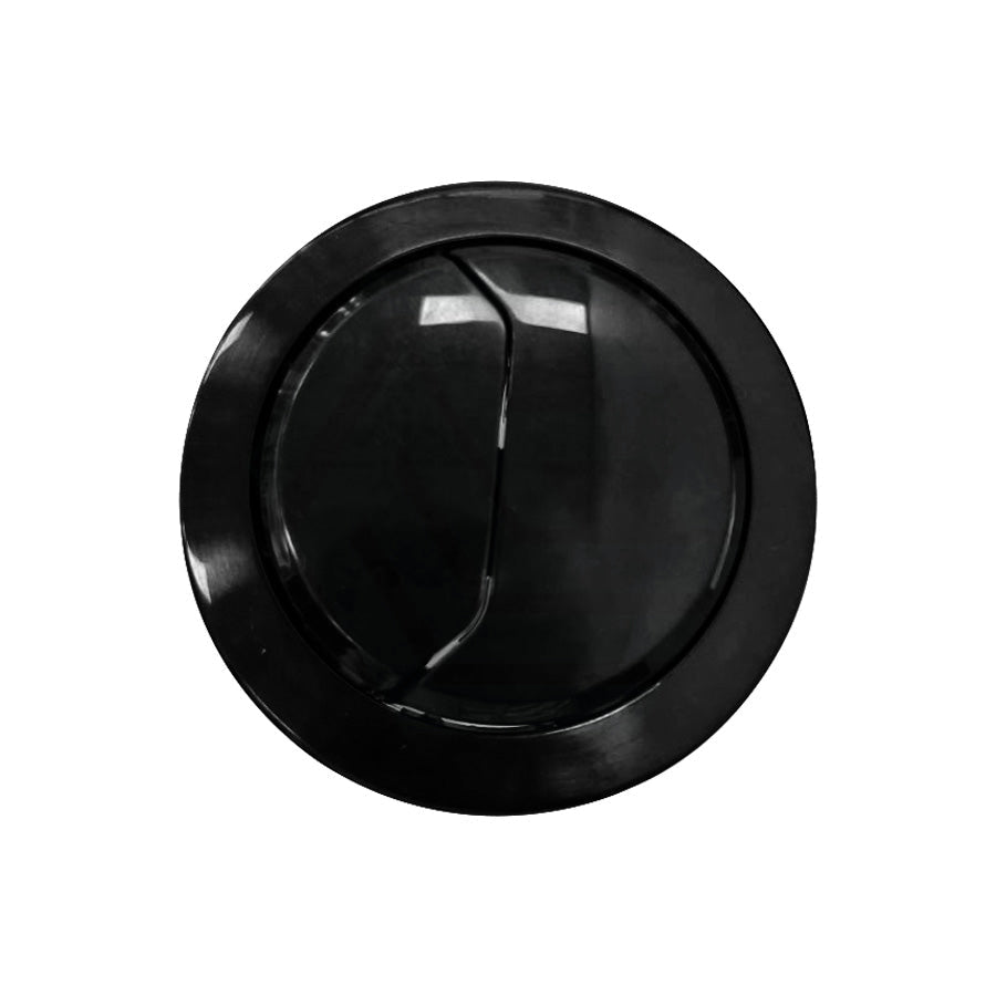 Toilet Water Tank Press Button Black Round Dual Flush - MyHomeware