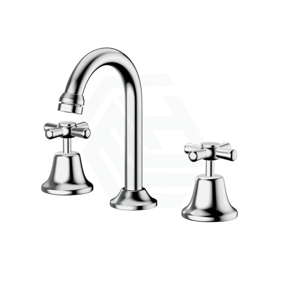 Chrome Brass Zinc Alloy Basin Tap Set - MyHomeware