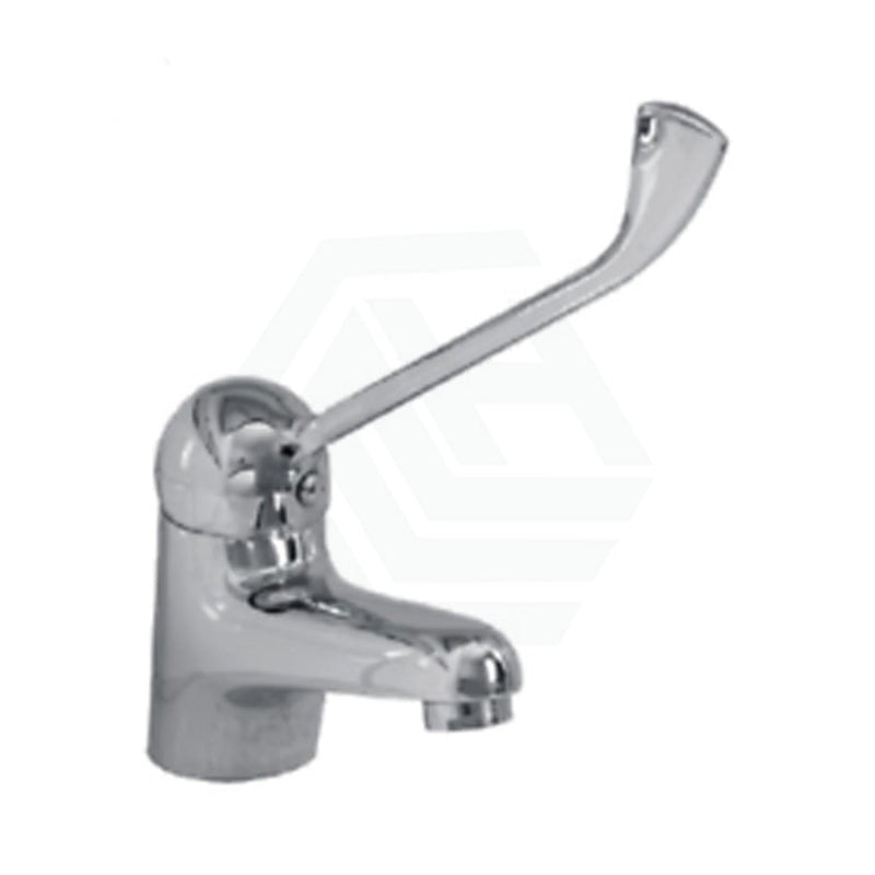 Brass Extended Lever Disabled Basin Mixer Chrome - MyHomeware