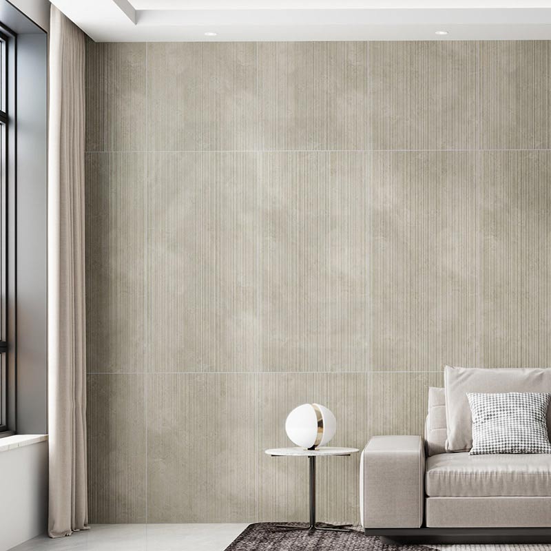 Cosmic Ivory 3D Line Décor Stone Look Matt Beige Tile - MyHomeware