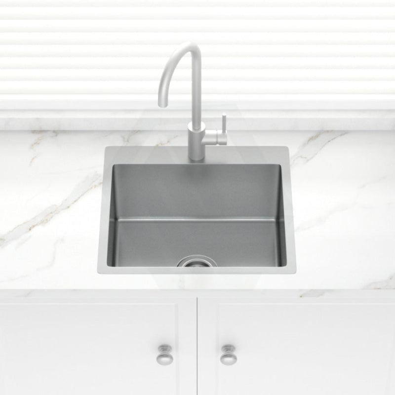 Eden Single Bowl Sink Stainless Steel Above/Undermount - MyHomeware