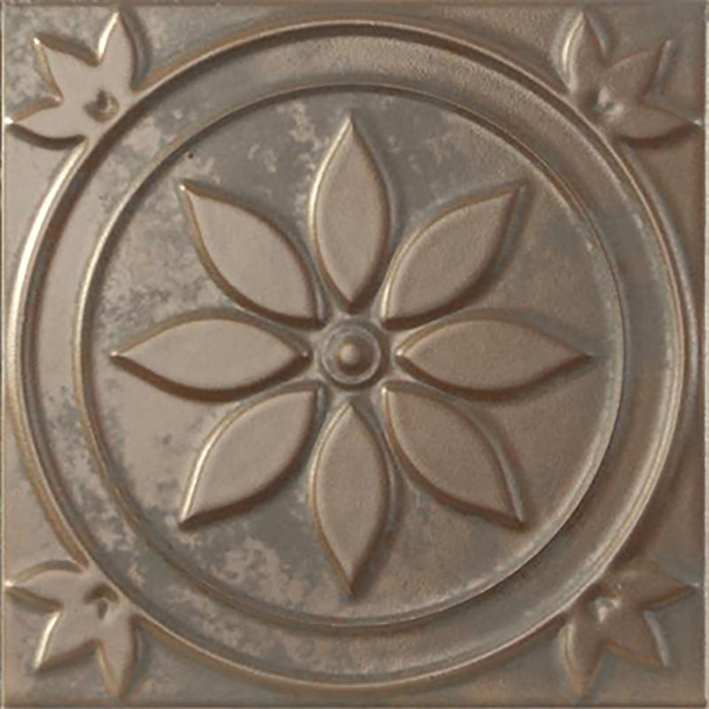 Lucciola Bronce Brown Matt Ceramic Patterned Tiles - MyHomeware