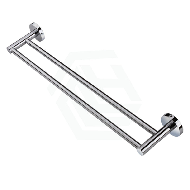 800mm Bathroom Stainless Steel Double Towel Rails Round - MyHomeware