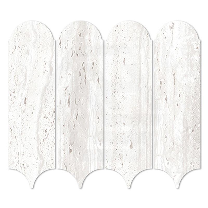 Euromarmo Mosaic Travertine Chiaro Feather Matt Tile - MyHomeware
