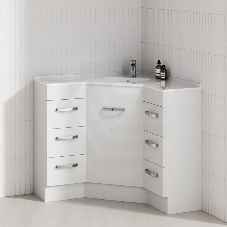 600/900mm Vanity Gloss White E0 Board Kickboard Cabinet - MyHomeware
