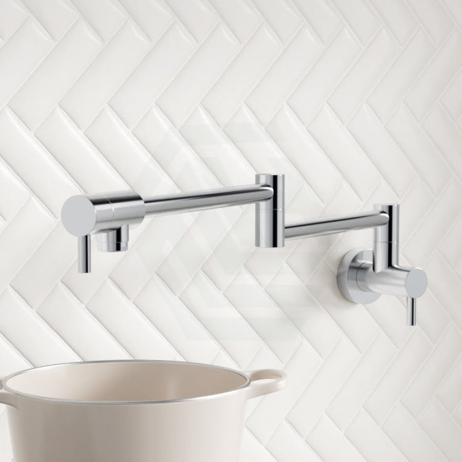 Kaya Chrome Extendable Arm Kitchen Pot Filler Mixer - MyHomeware