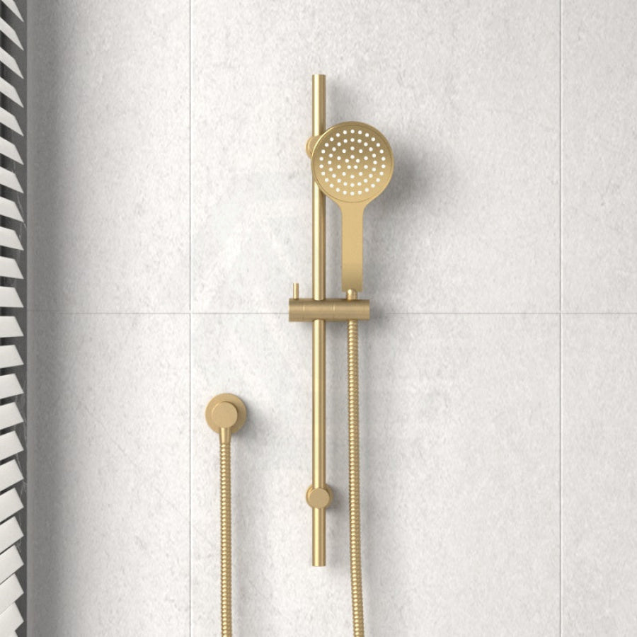 Fienza Kaya Urban Brass Shower Rail With Handheld - MyHomeware
