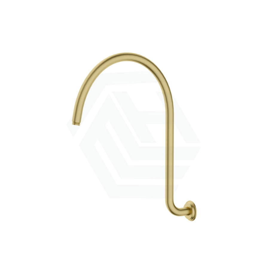 IKON Clasico Brushed Gold High-Rise Shower Arm Brass - MyHomeware