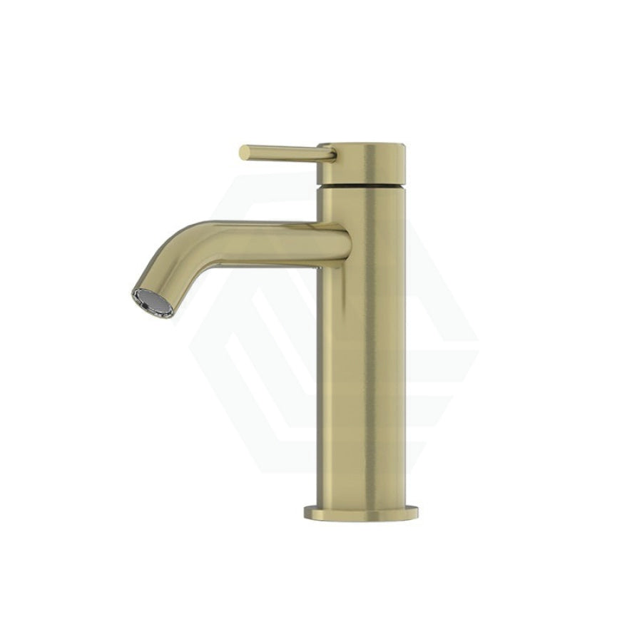 Linkware Elle 316 Stainless Steel Basin Mixer Brushed Gold - MyHomeware