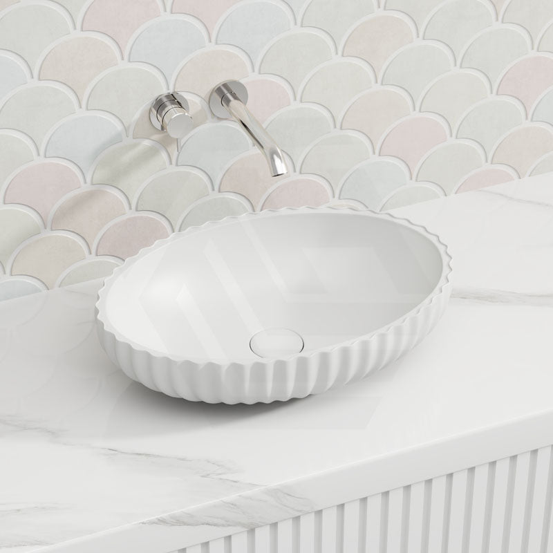 480x330x130mm Ceramic Above Counter Basin Gloss White - MyHomeware