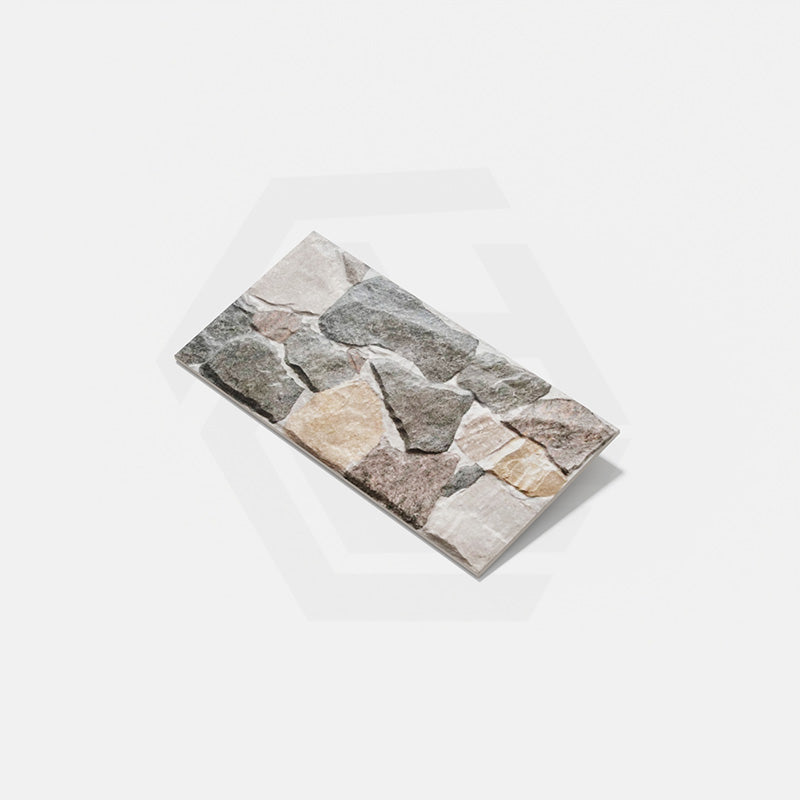 Pebble Stone Style Light Beige & Grey External Tiles - MyHomeware