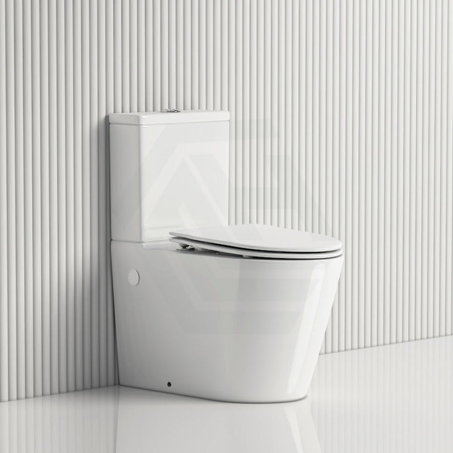 Grande Rimless Dual Flush Back to Wall Toilet Suite - MyHomeware