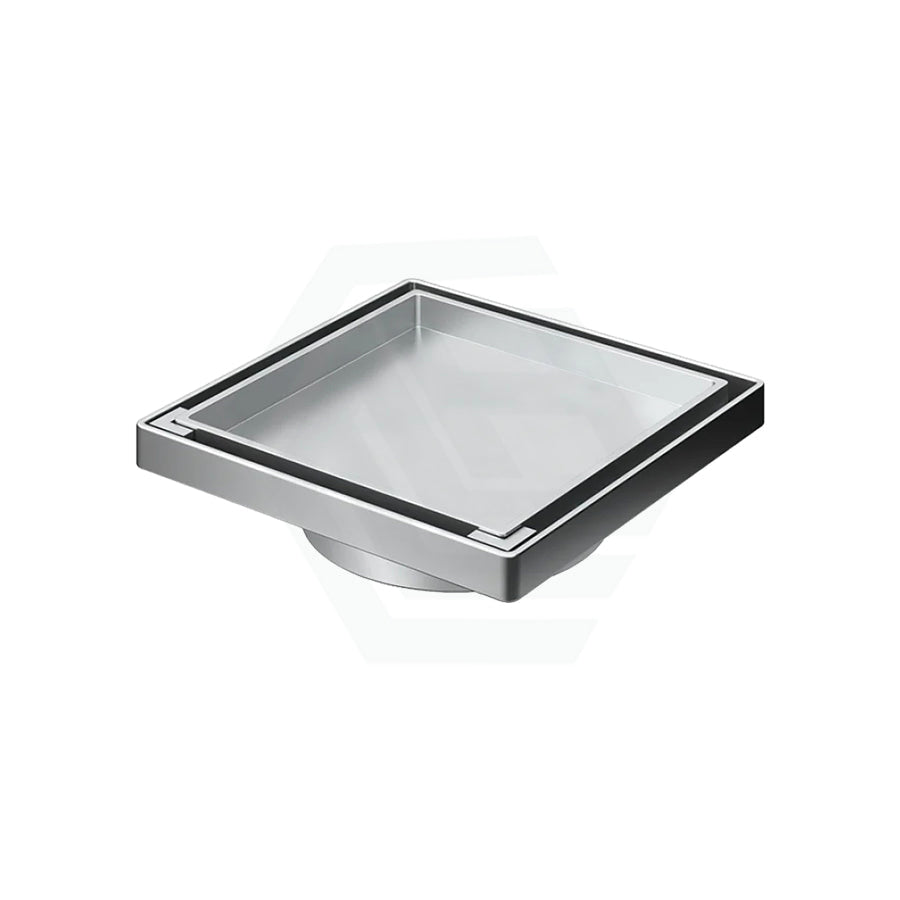 Linkware 100mm Shower Tile Grate Floor Waste Drain Chrome - MyHomeware