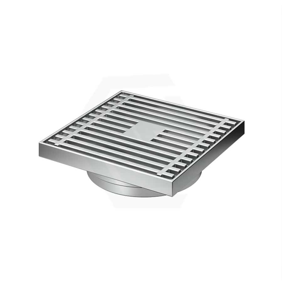Linkware 120mm Square Grate Floor Waste Chrome - MyHomeware