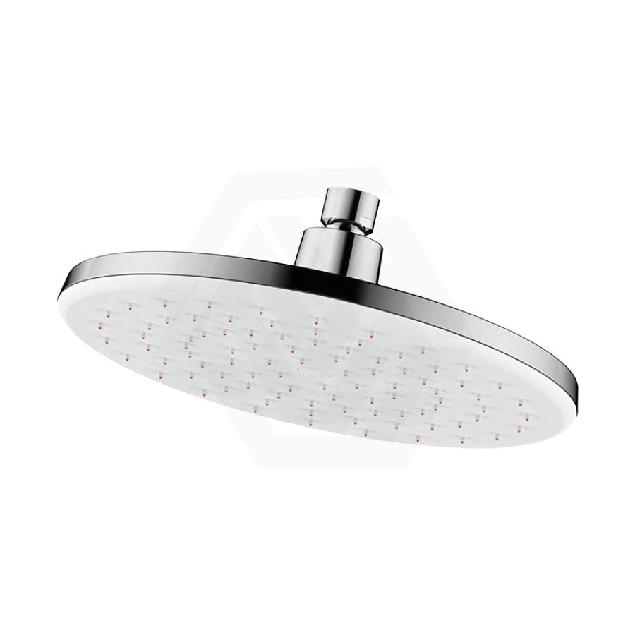 230mm Round Self Clean Shower Head Chrome White - MyHomeware