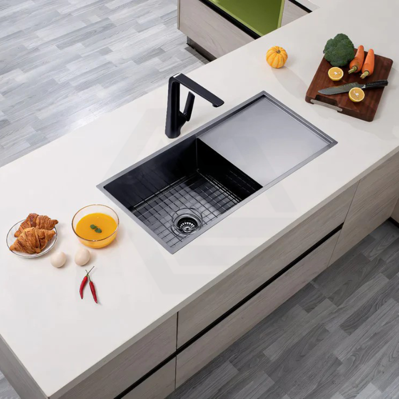 Stainless Steel Kitchen Sink Single Gunmetal Grey 960mm - MyHomeware