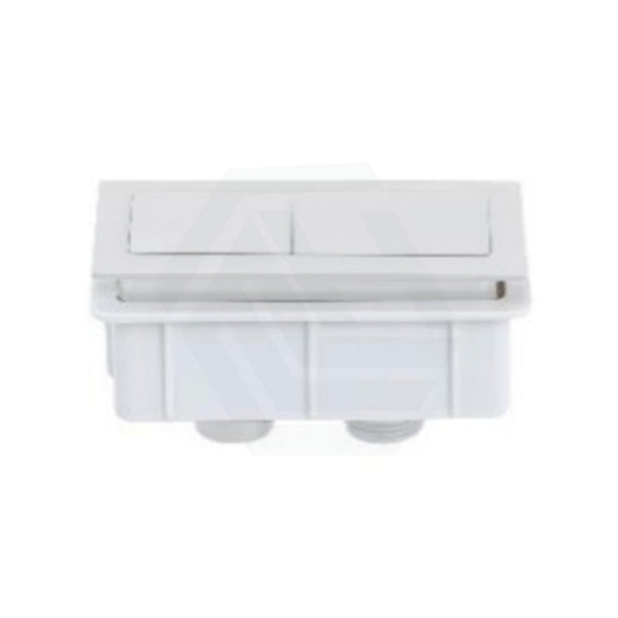 Matt White Square Toilet Water Tank Press Button - MyHomeware