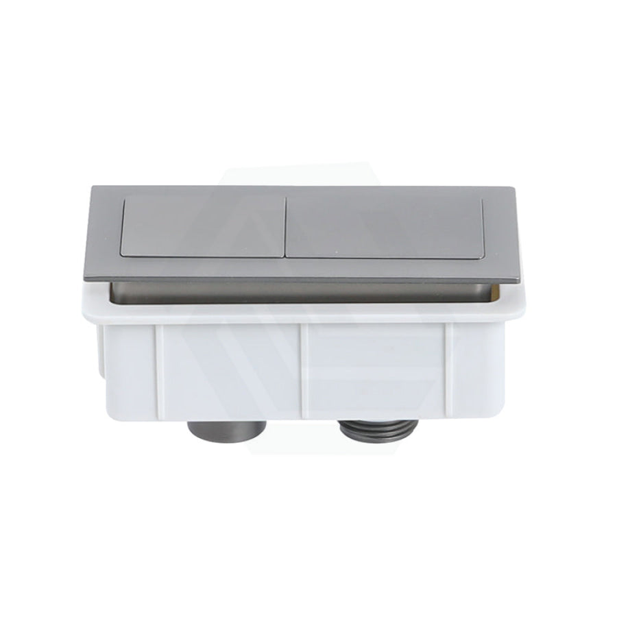 Toilet Press Button Square Dual Flush Brushed Yellow Gold - MyHomeware