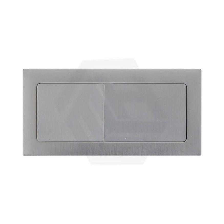 Toilet Press Button Square Dual Flush Brushed Yellow Gold - MyHomeware