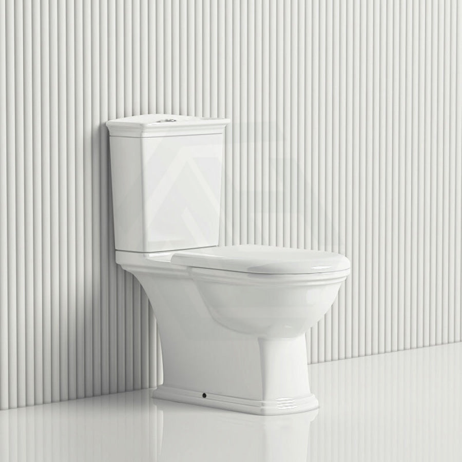 Close-Coupled Toilet Suite Boxed Rim White S-Trap - MyHomeware