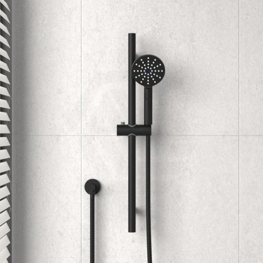 Round Shower Rail with Handheld Shower Set Variant Colour - MyHomeware