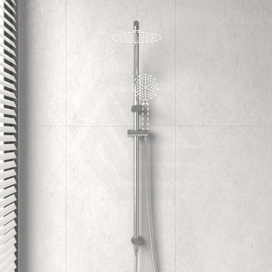 Twin Shower Rail With Diverter Top Inlet Variant Colour - MyHomeware