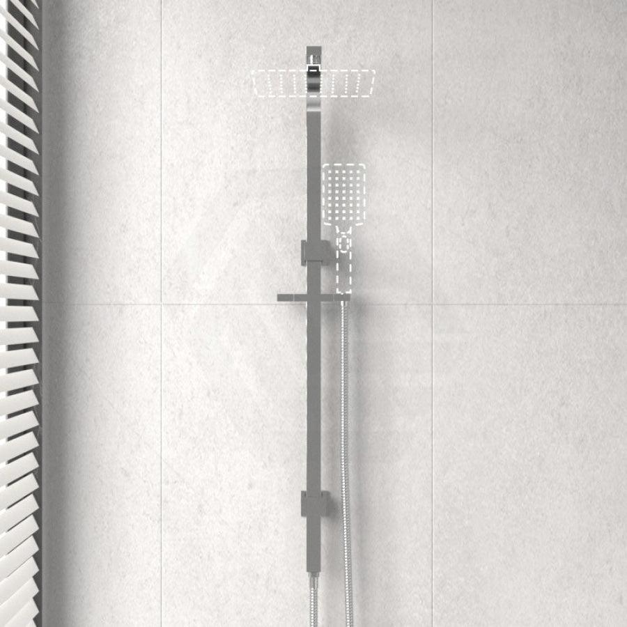 Twin Shower Rail Square Top Water Inlet Variant Colour - MyHomeware