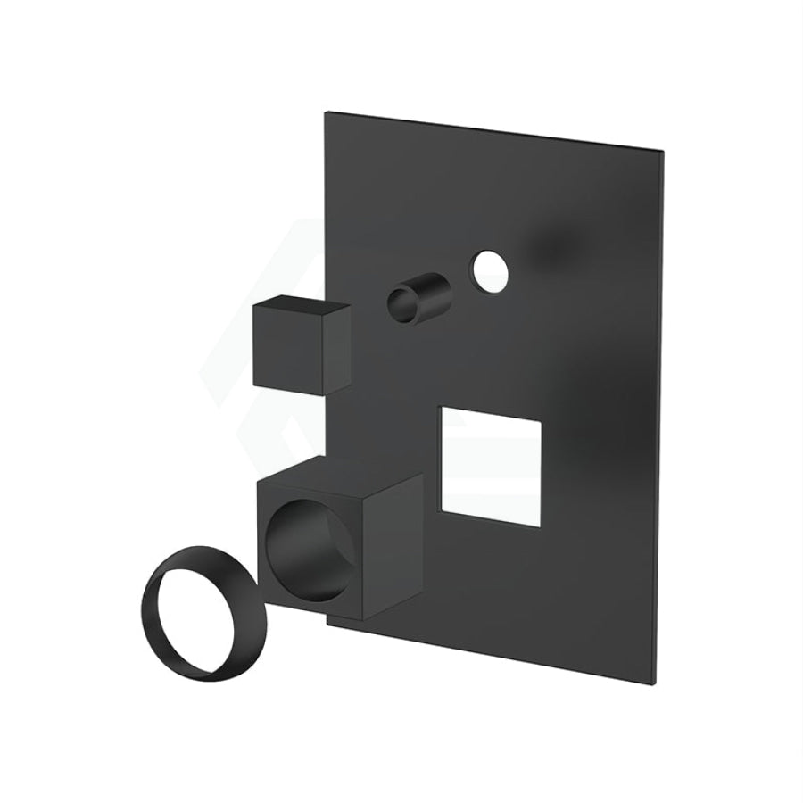 Square Black Shower Wall Mixer Diverter Kit Only - MyHomeware