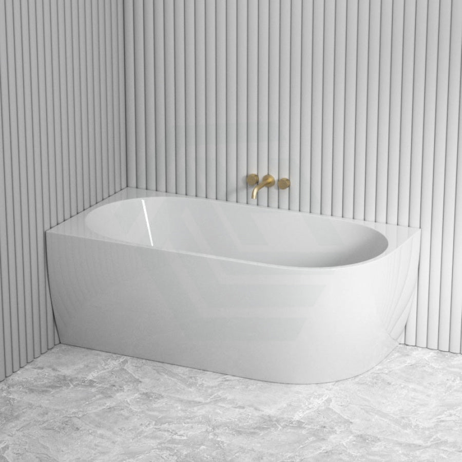 Carysil Gina Left / Right Corner Bathtub Gloss White - MyHomeware